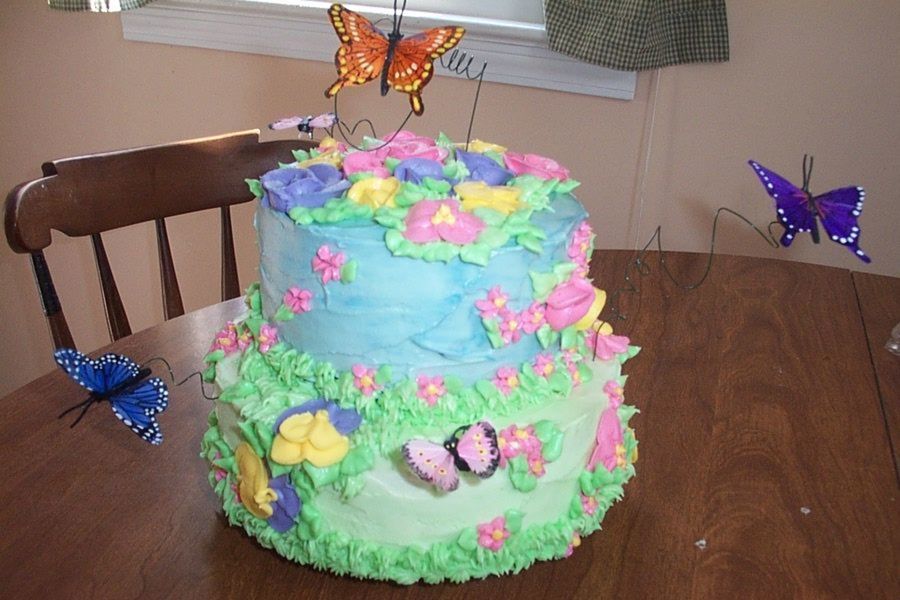 Spring Birthday Cake - CakeCentral.com