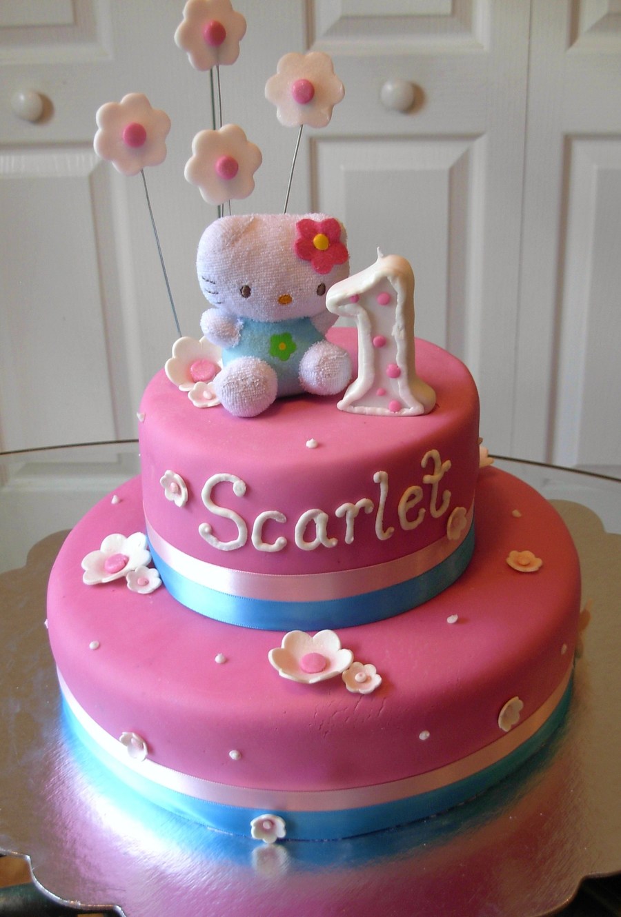 Hello Kitty 1St Birthday - CakeCentral.com