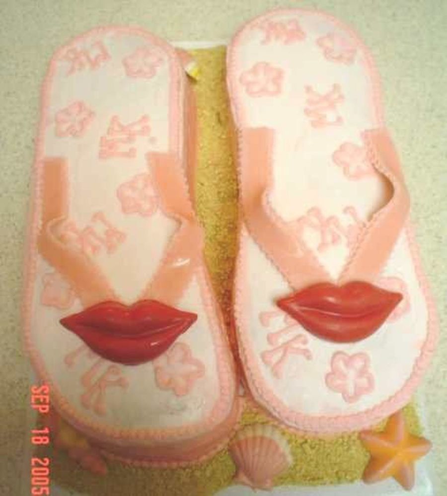 Mary Kay Flip Flops - CakeCentral.com