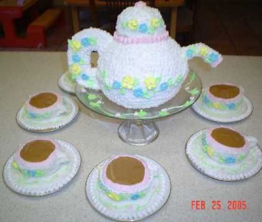 Teapot And Tea Cup Cakes - CakeCentral.com