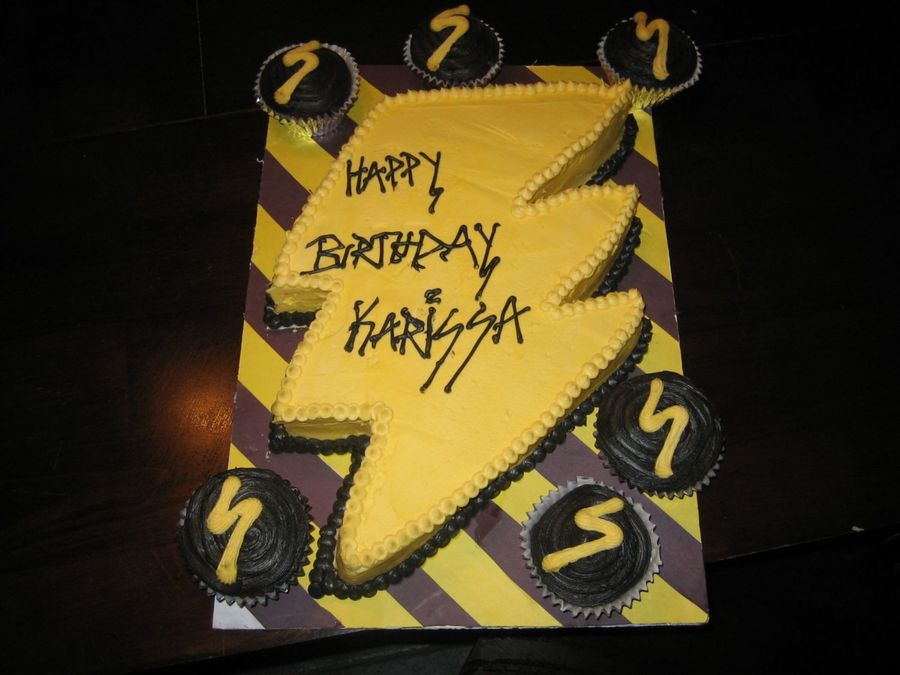 Lightening Bolt Cake - CakeCentral.com