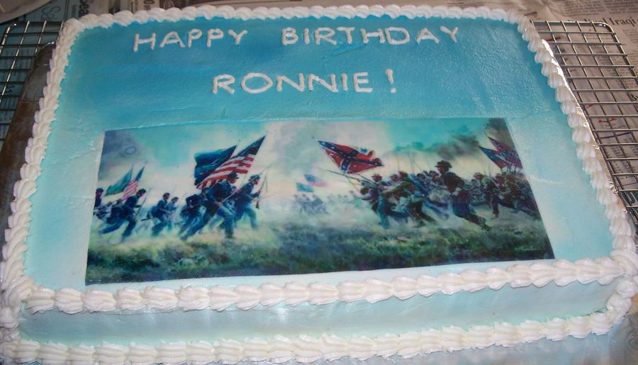 Civil War Birthday Cake - CakeCentral.com