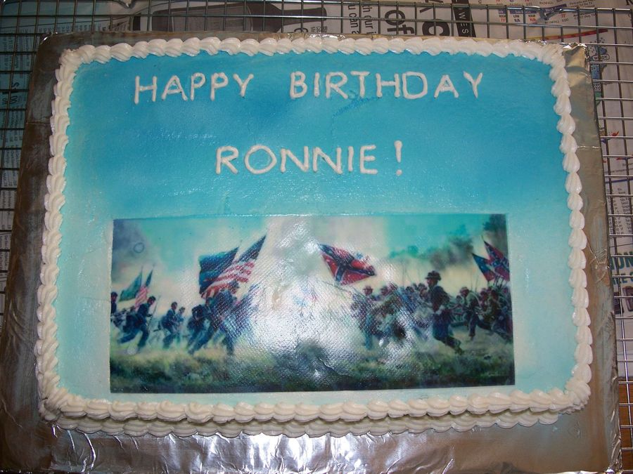 Civil War Birthday Cake - CakeCentral.com