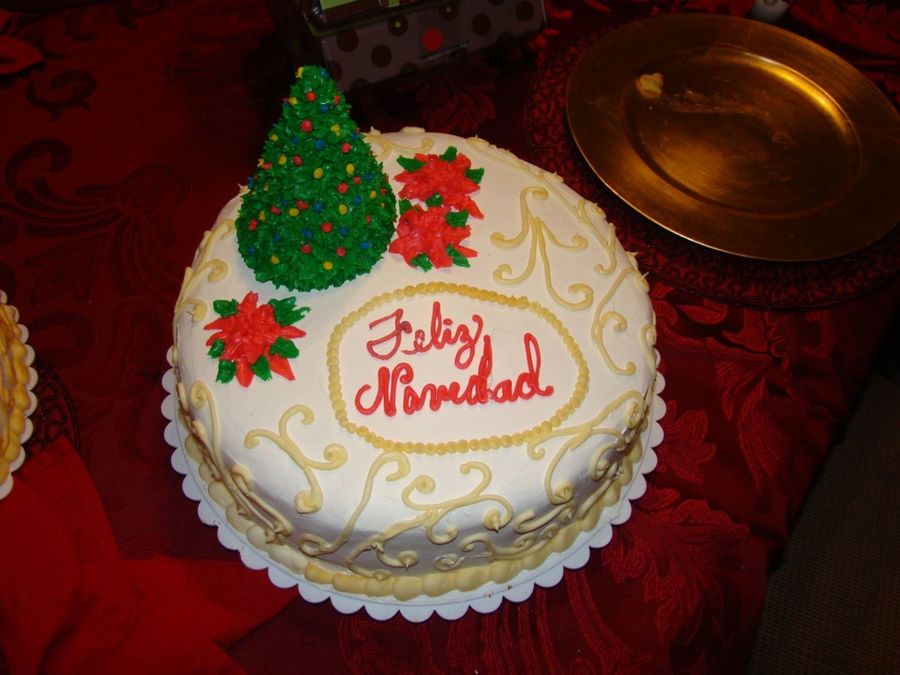 Feliz Navidad Cake - CakeCentral.com