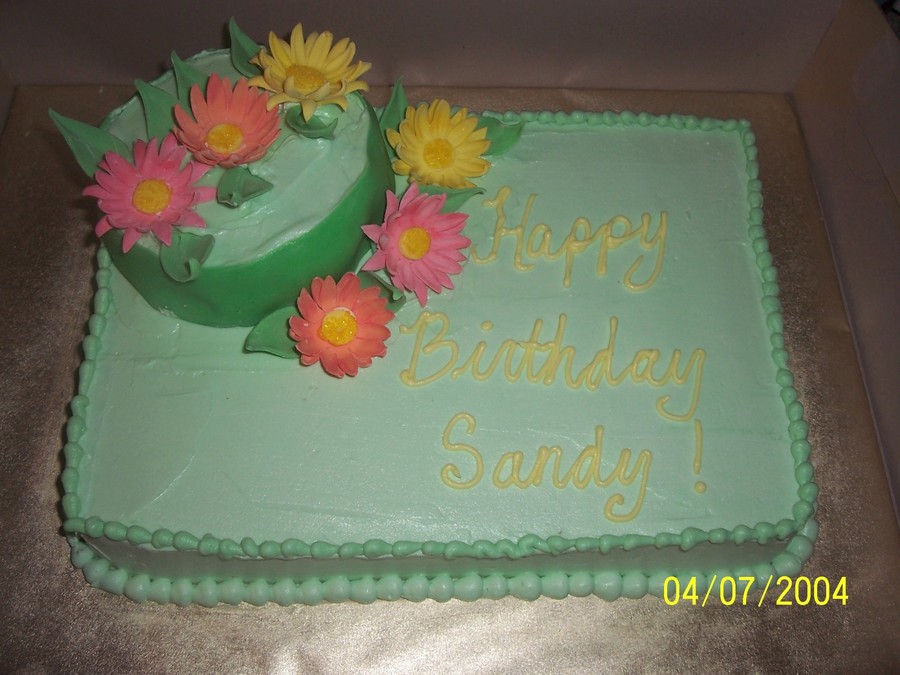 Sandys Birthday Cake - CakeCentral.com