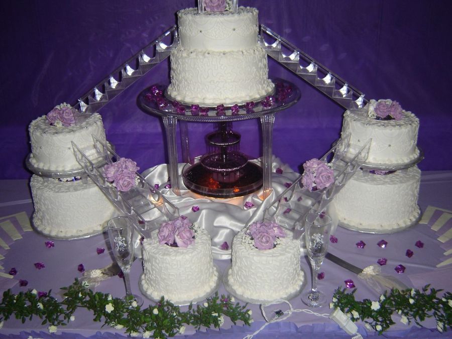 Fountain Wedding Cake - CakeCentral.com