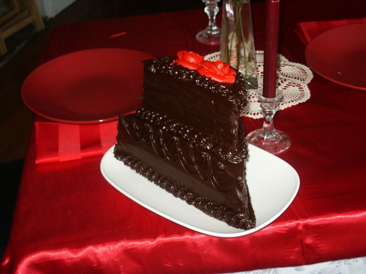 Choc Ganache Triangle - CakeCentral.com