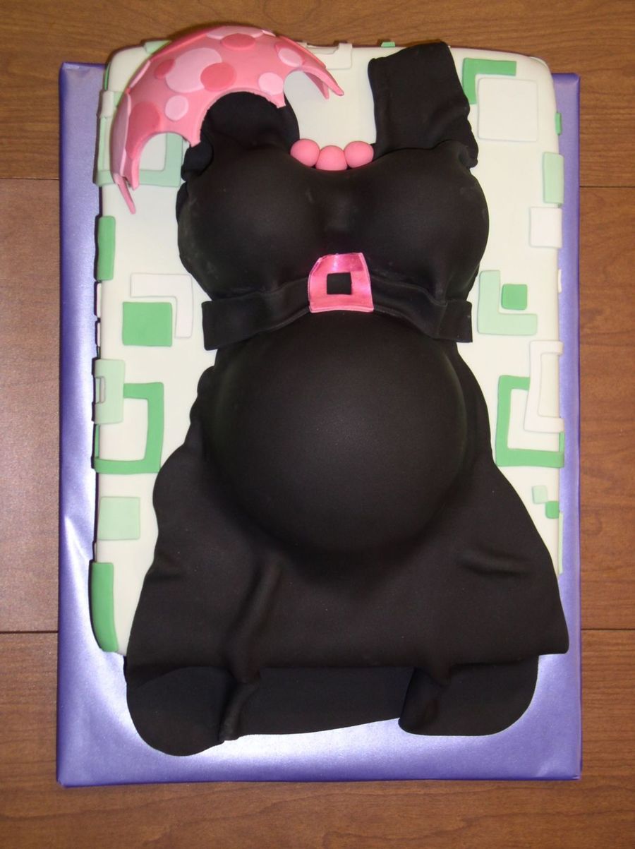 Mod Mom Baby Shower Cake - CakeCentral.com