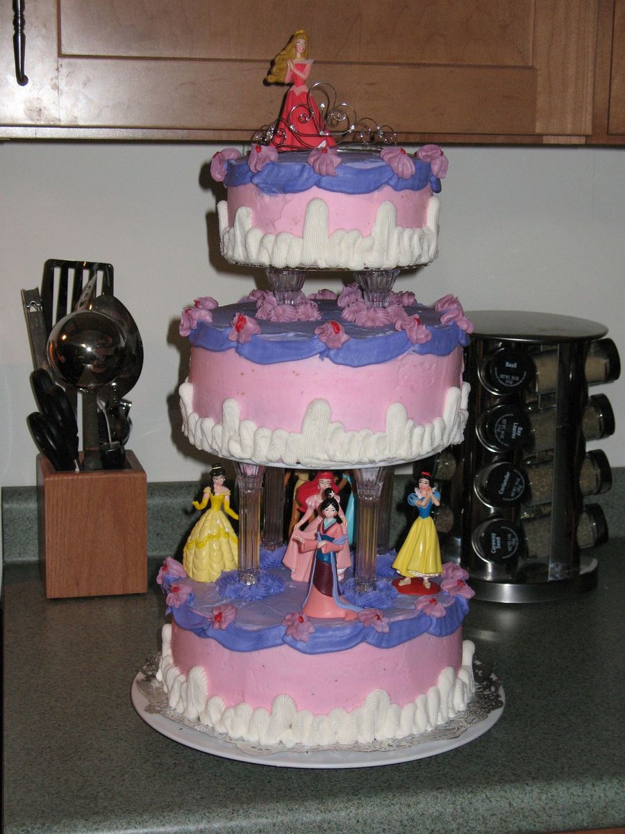 Disney Princess Tier Cake - CakeCentral.com