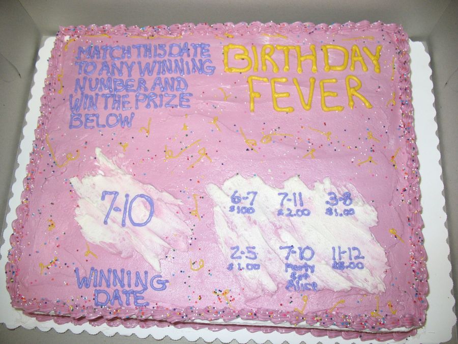 Lottery Scratch Ticket Cake - CakeCentral.com