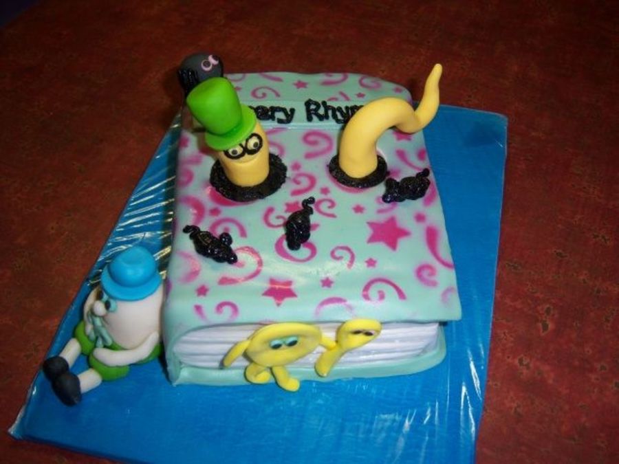 Nursery Rhyme Book Worm - CakeCentral.com