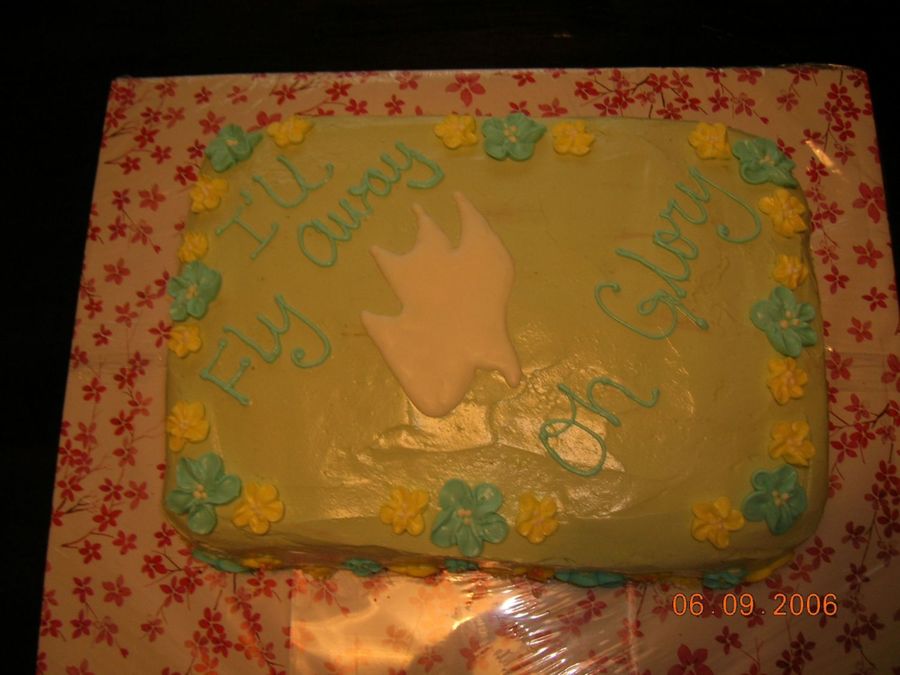Memorial Service Cake - CakeCentral.com