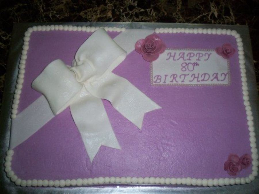 80Th Birthday - CakeCentral.com