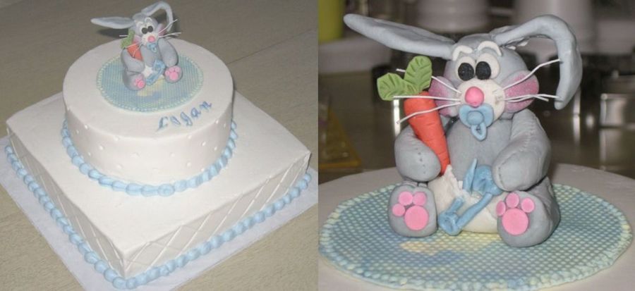 Logan's Christening Cake - CakeCentral.com
