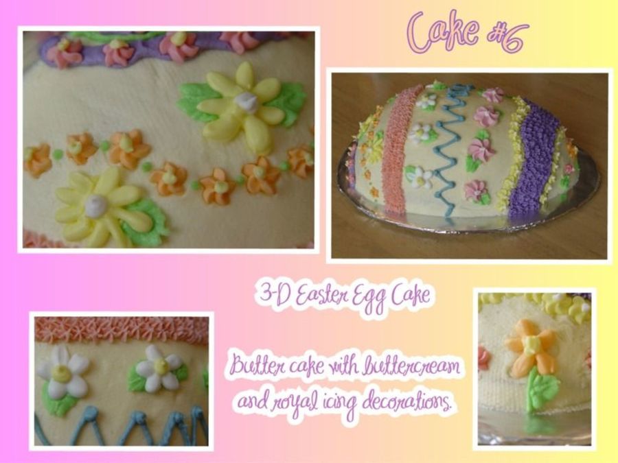 Half Of A 3-D Easter Egg - CakeCentral.com
