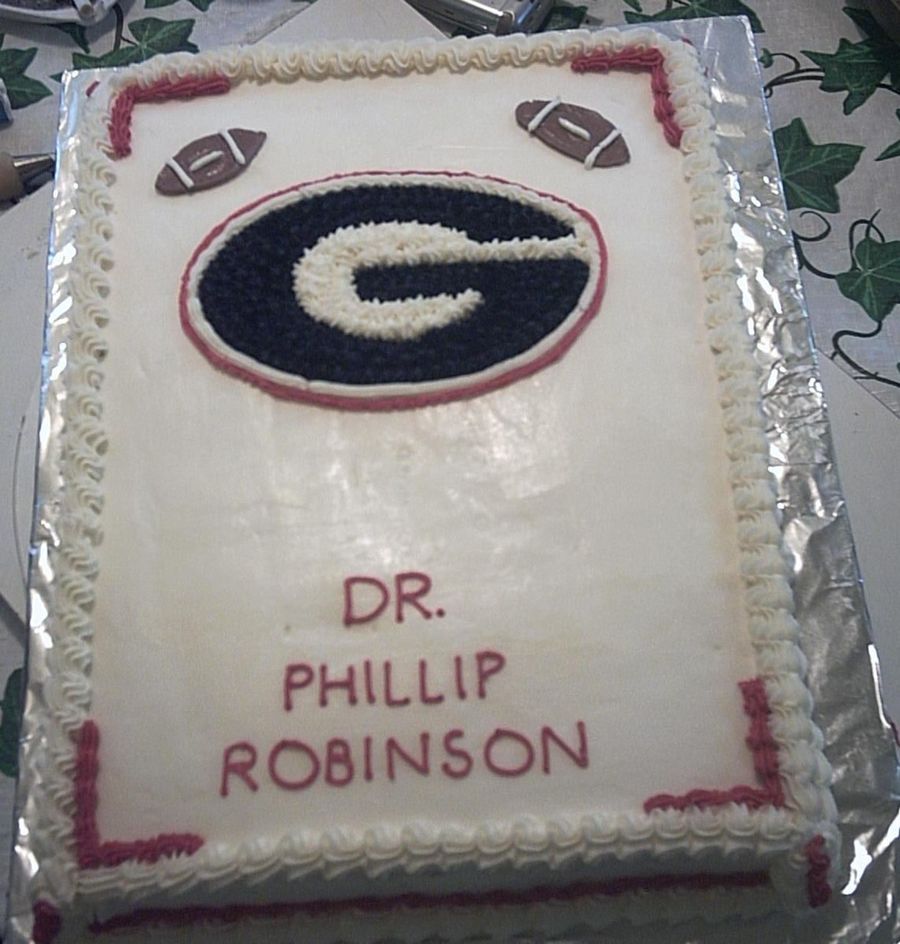 Georgia Football Cake - CakeCentral.com