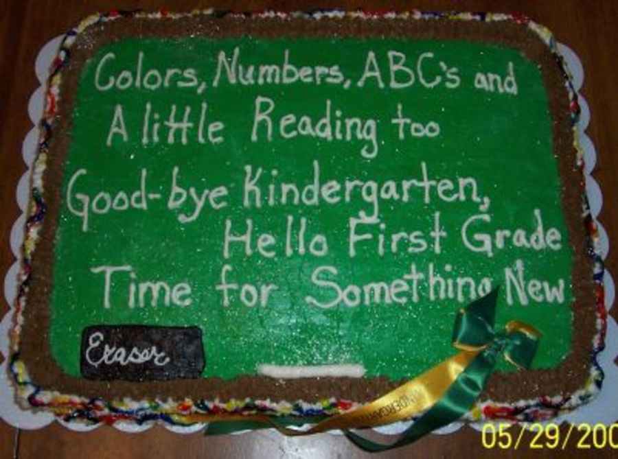Kindergarten Graduation Cake - CakeCentral.com