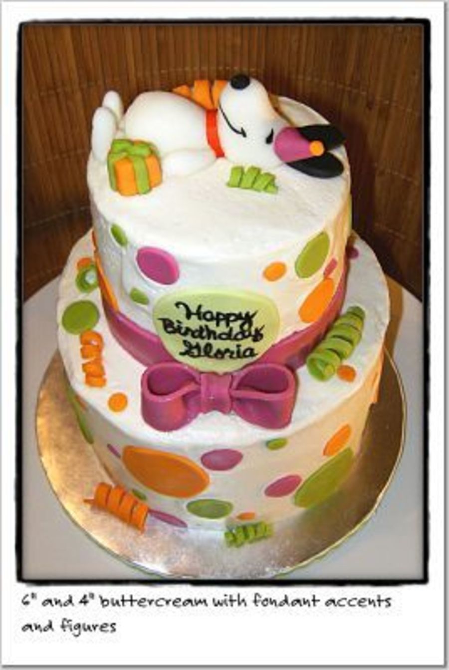 Snoopy Cake - CakeCentral.com