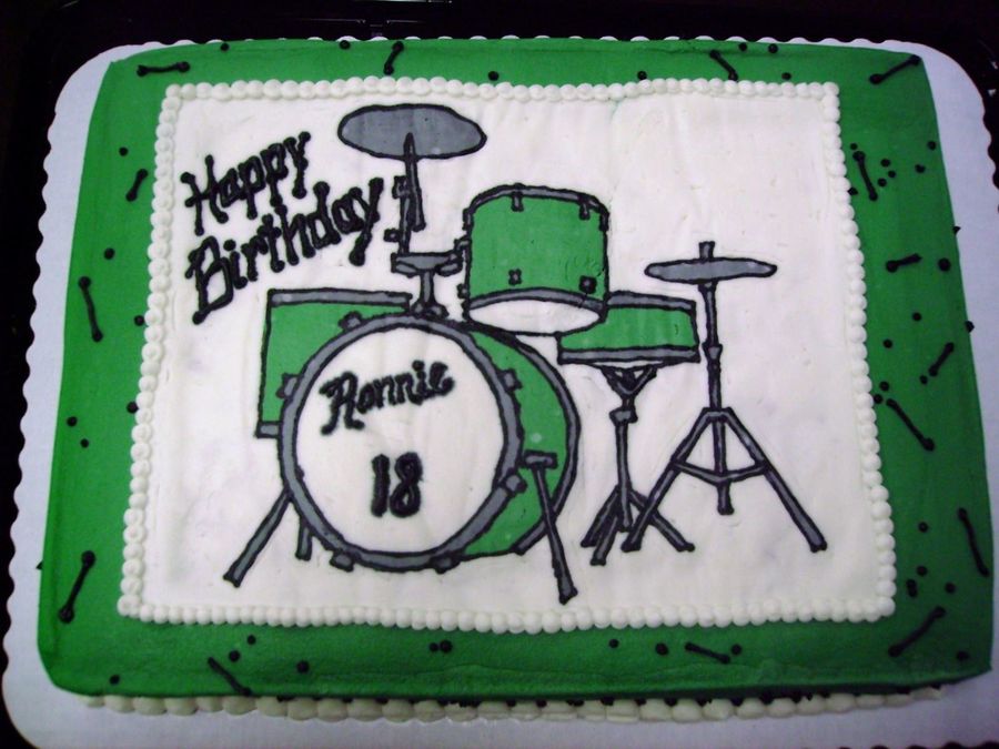 Drum Set Cake - CakeCentral.com