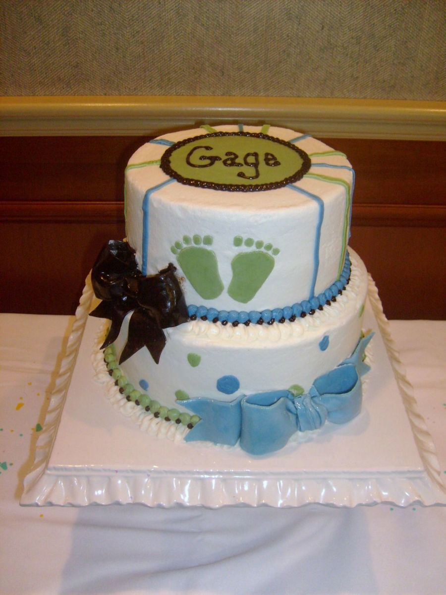Baby Feet Shower Cake - CakeCentral.com