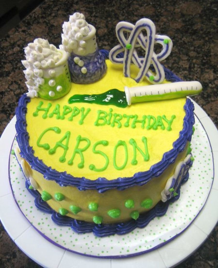 Science Party Cake - CakeCentral.com