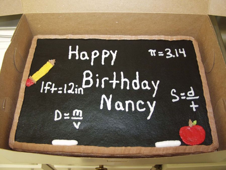 Chalkboard Cake - CakeCentral.com