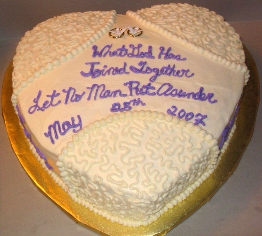 Heart Wedding Cake - CakeCentral.com