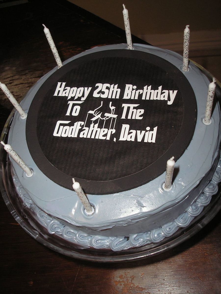 Birthday Cake For The Godfather - CakeCentral.com