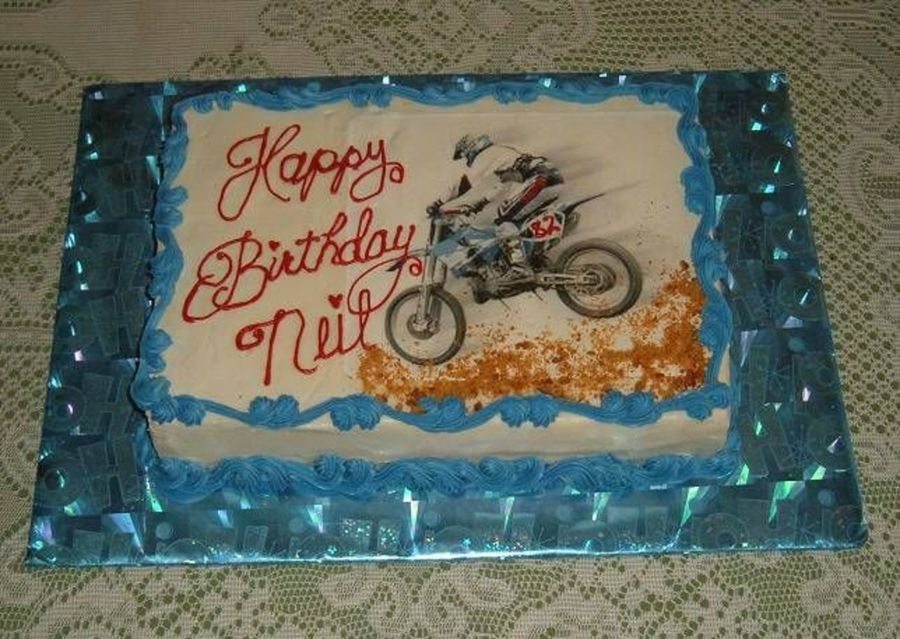 Motorcycle Sheet Birthday - CakeCentral.com