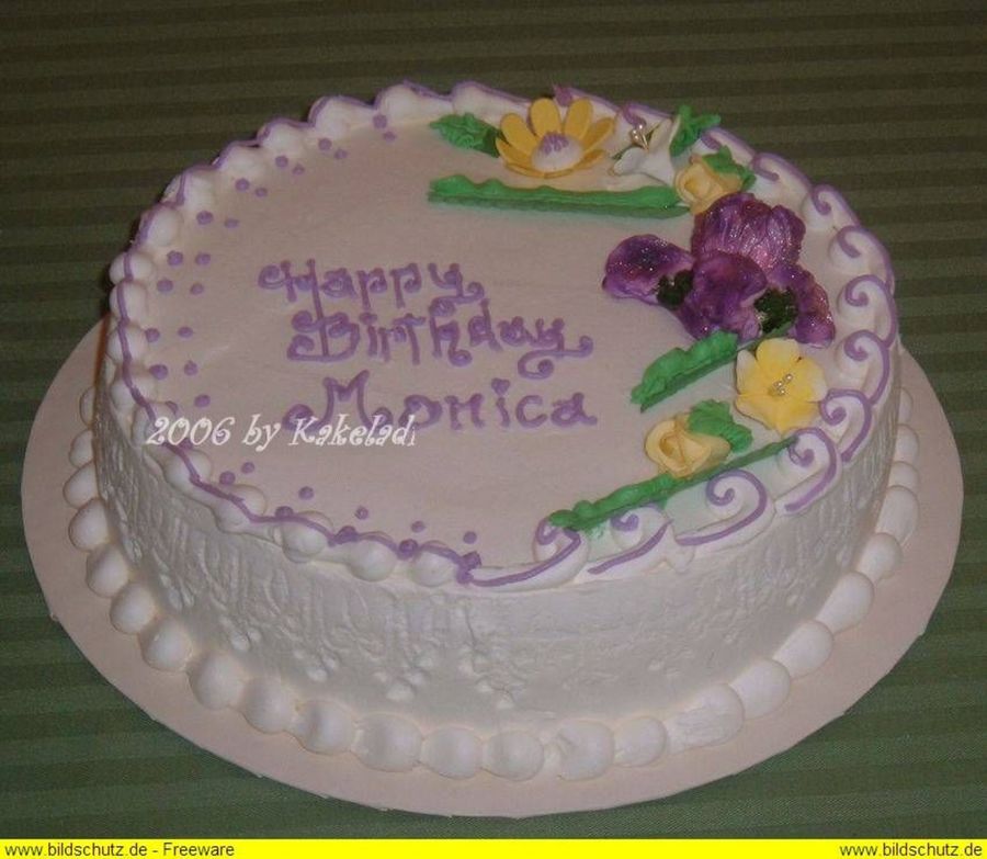 Iris Birthday Round - CakeCentral.com