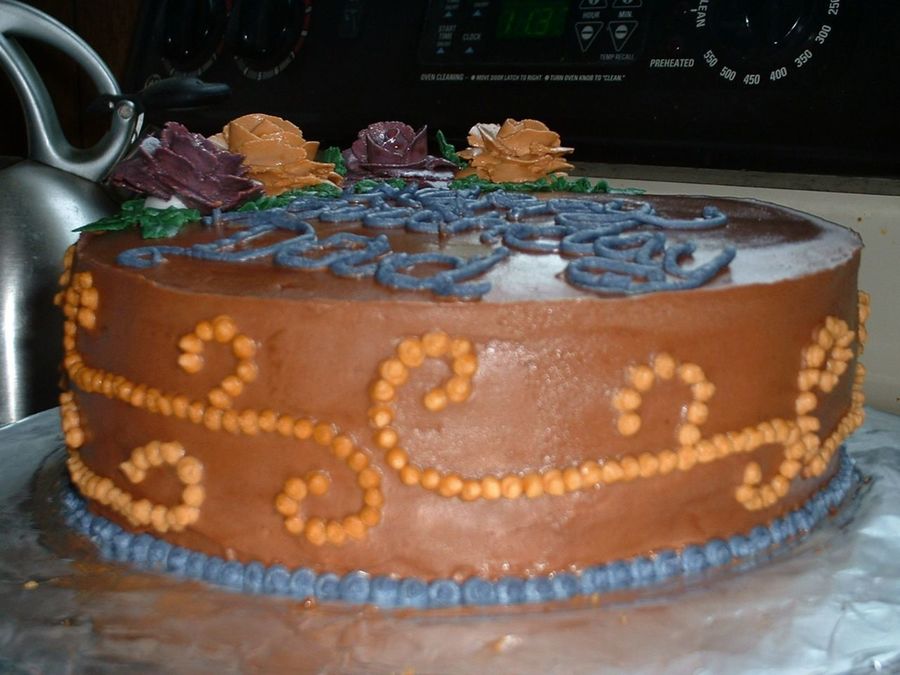 Dad's Birthday Cake - Side View - CakeCentral.com