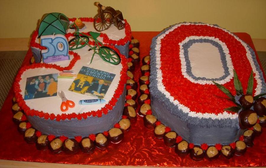 50Th Osu B-Day Cake - CakeCentral.com