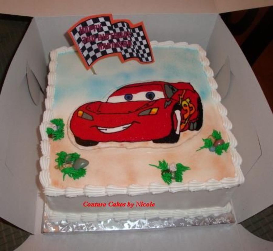 Lightning Mcqueen Fbct - CakeCentral.com