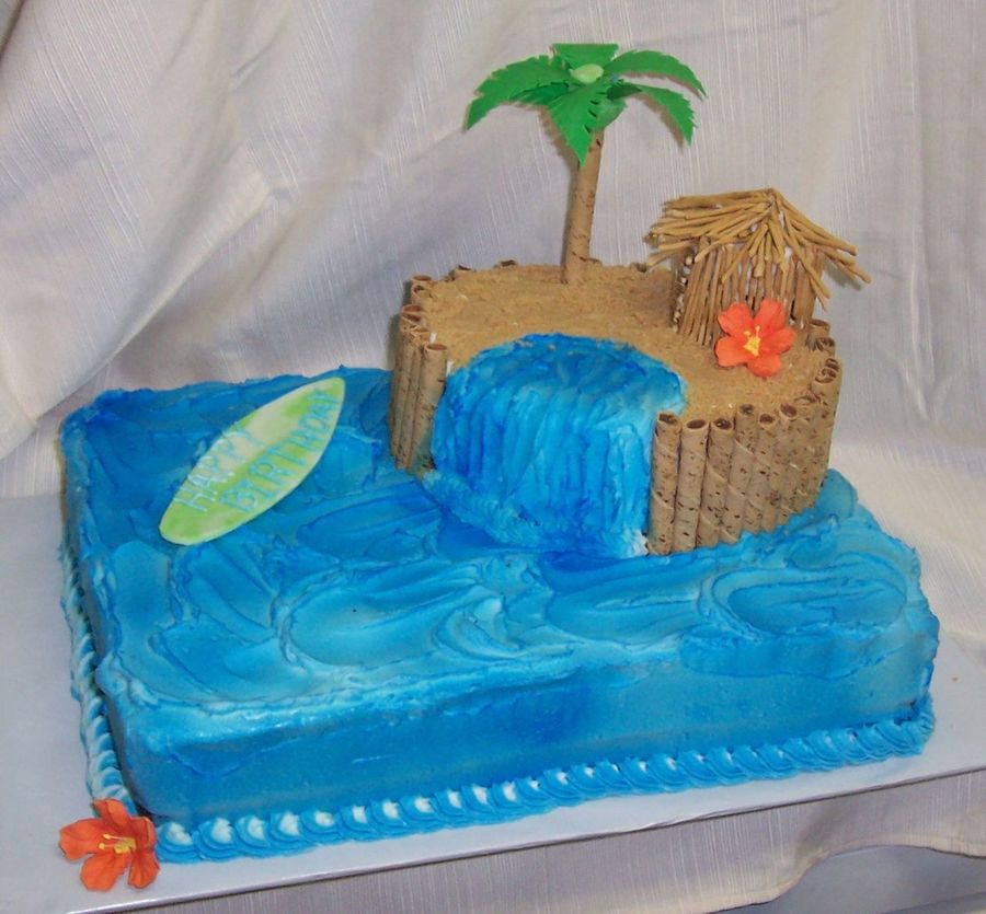 Hawiian Theme Cake - CakeCentral.com