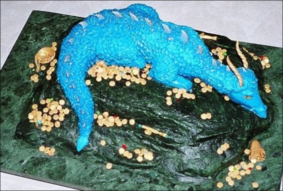 Jake's Water Dragon Cake - CakeCentral.com