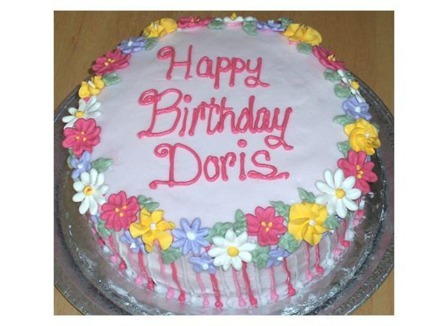 Floral Bday - CakeCentral.com