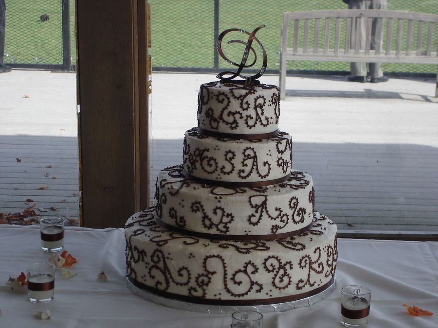 Scroll Wedding Cake - CakeCentral.com