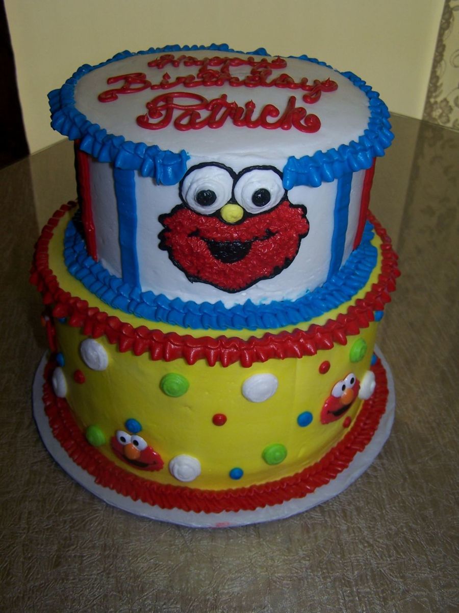Patrick's Elmo Cake - CakeCentral.com