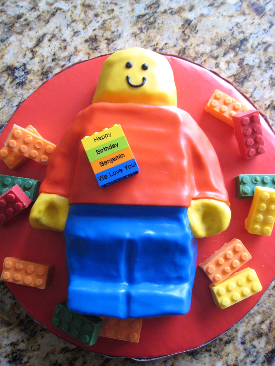 Lego Man Cake - CakeCentral.com