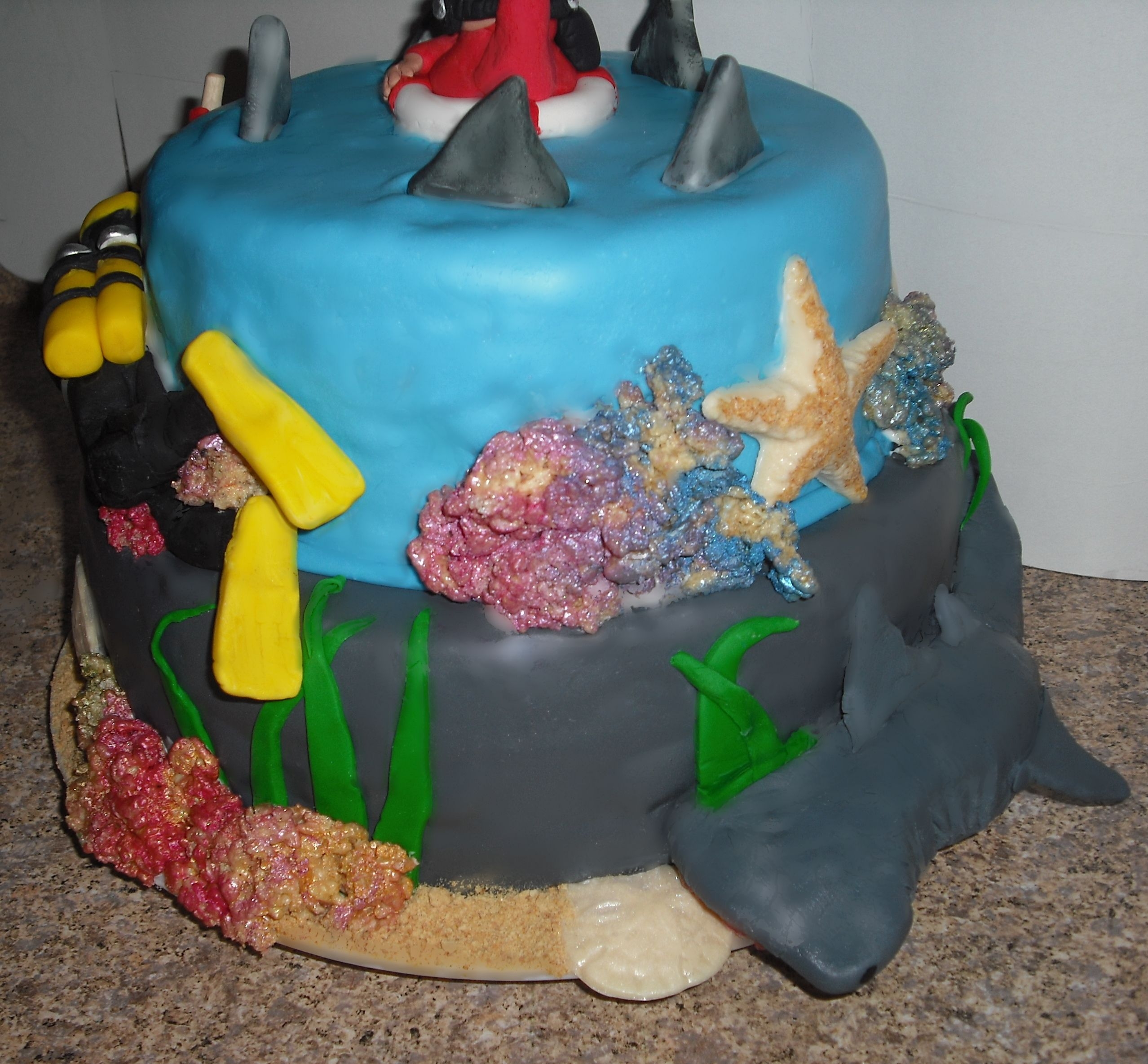 Scuba Diver Cake - CakeCentral.com