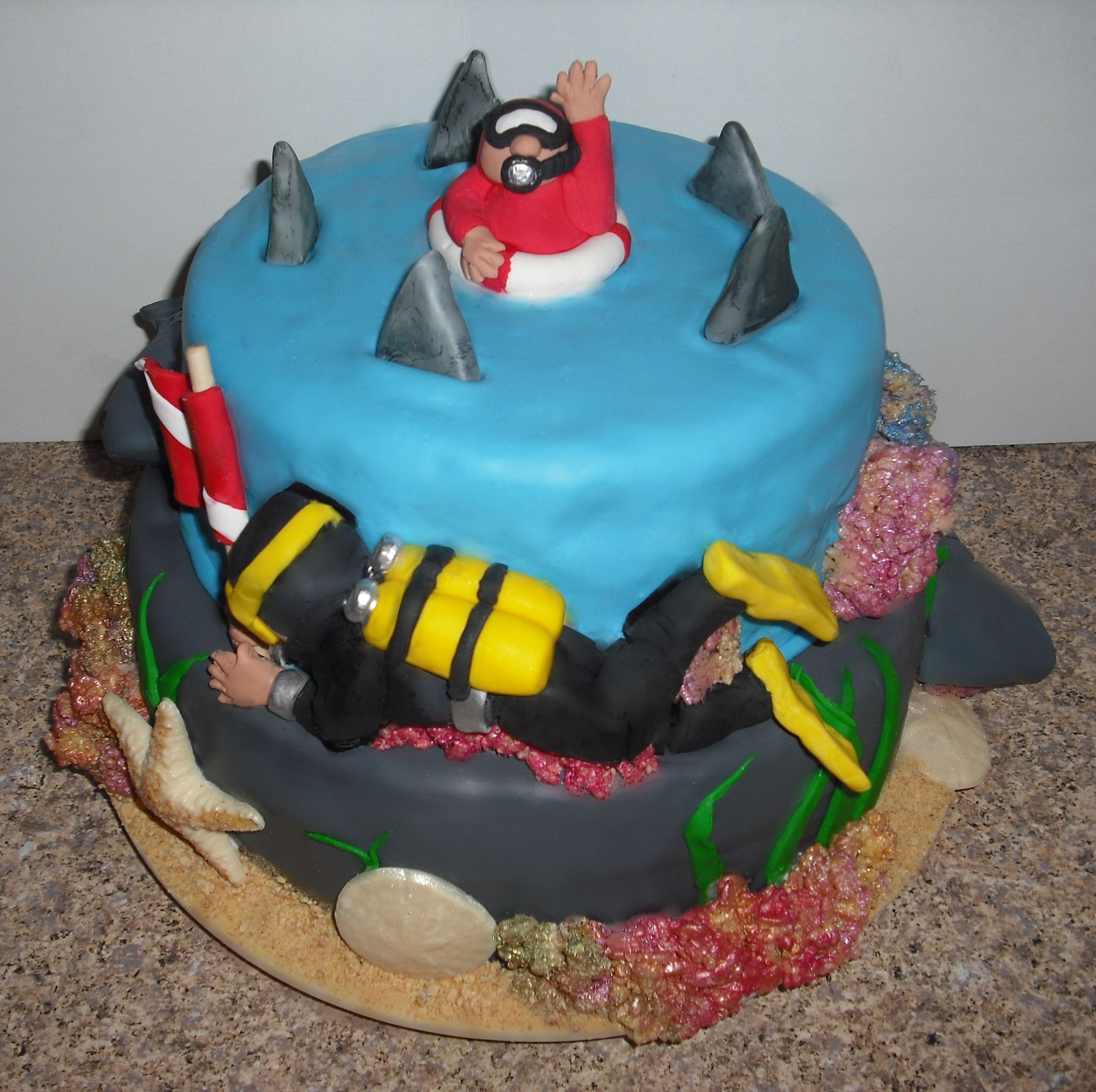 Scuba Diver Cake - CakeCentral.com