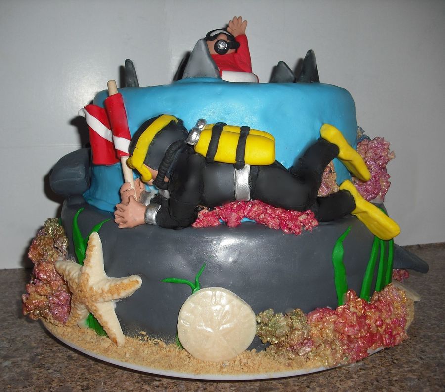 Scuba Diver Cake - CakeCentral.com