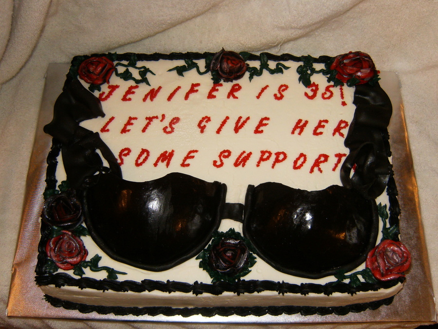 Bra Birthday Cake - CakeCentral.com