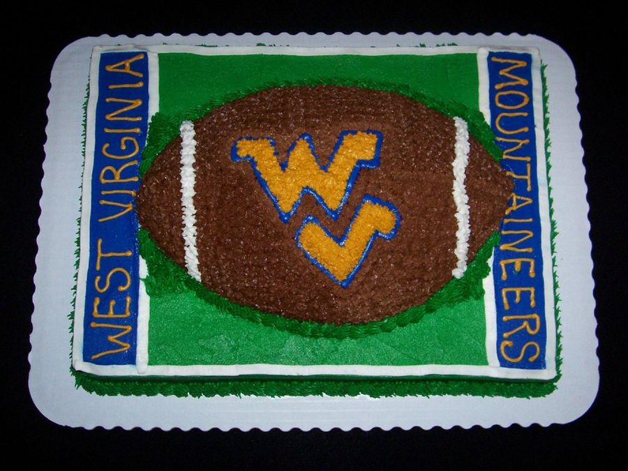 Wvu Football Grooms Cake - CakeCentral.com