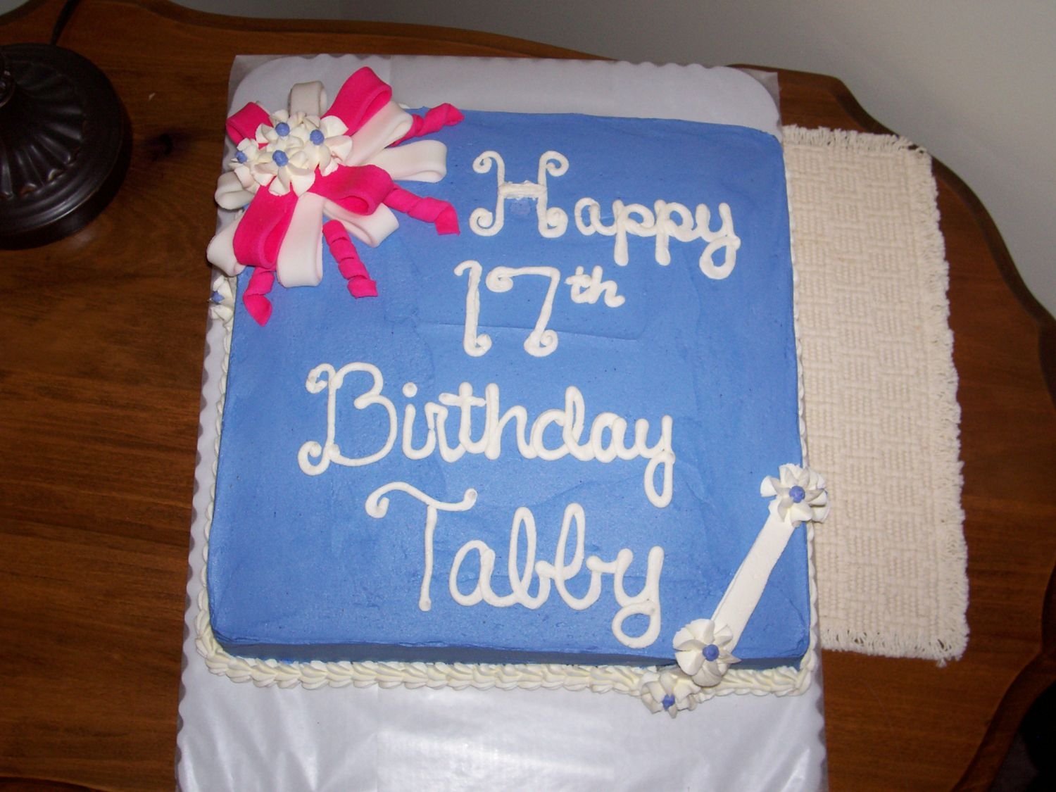 Package Cake With Fondant Bow - CakeCentral.com