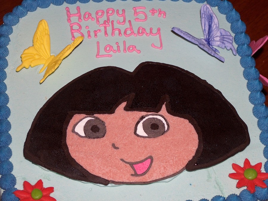 Dora Birthday Cake - CakeCentral.com