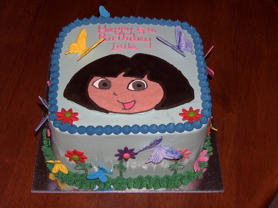 Dora Birthday Cake - CakeCentral.com