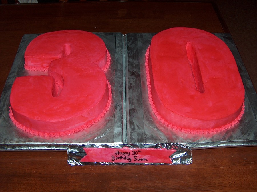 30Th Birthday Cake - CakeCentral.com