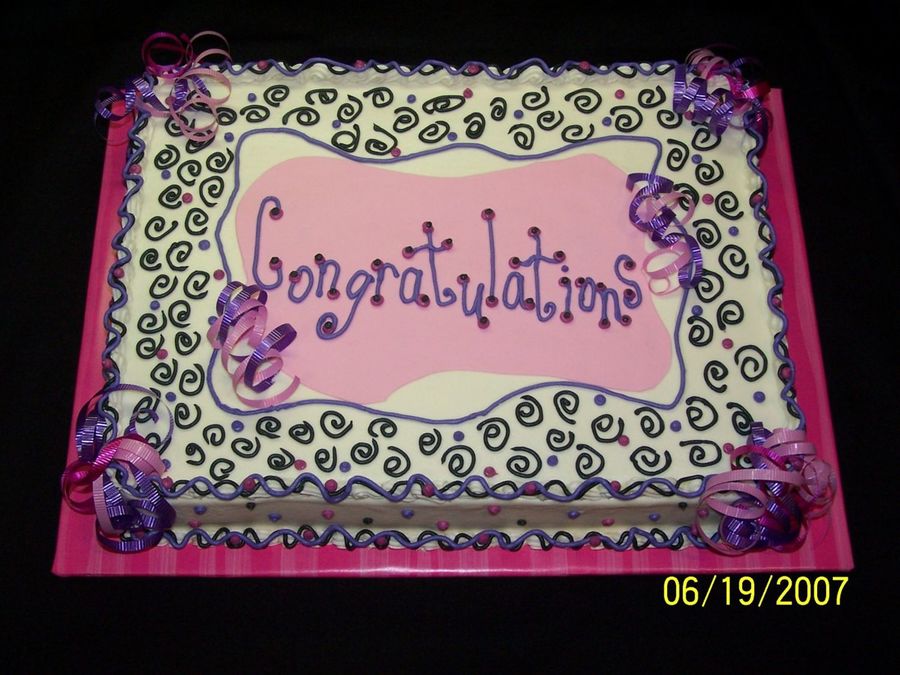 Congratulations Cake - CakeCentral.com