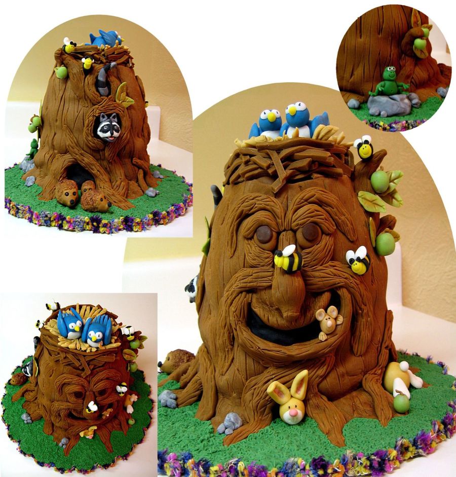 Enchanted Forest Tree Cake! - CakeCentral.com